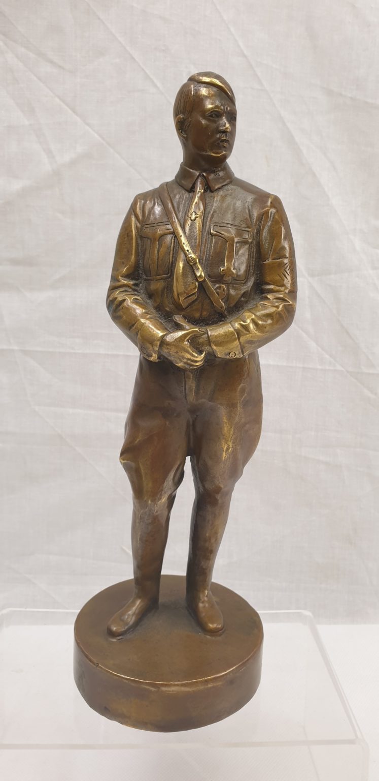 1930s Brass Statue Of Adolf Hitler - Sally Antiques