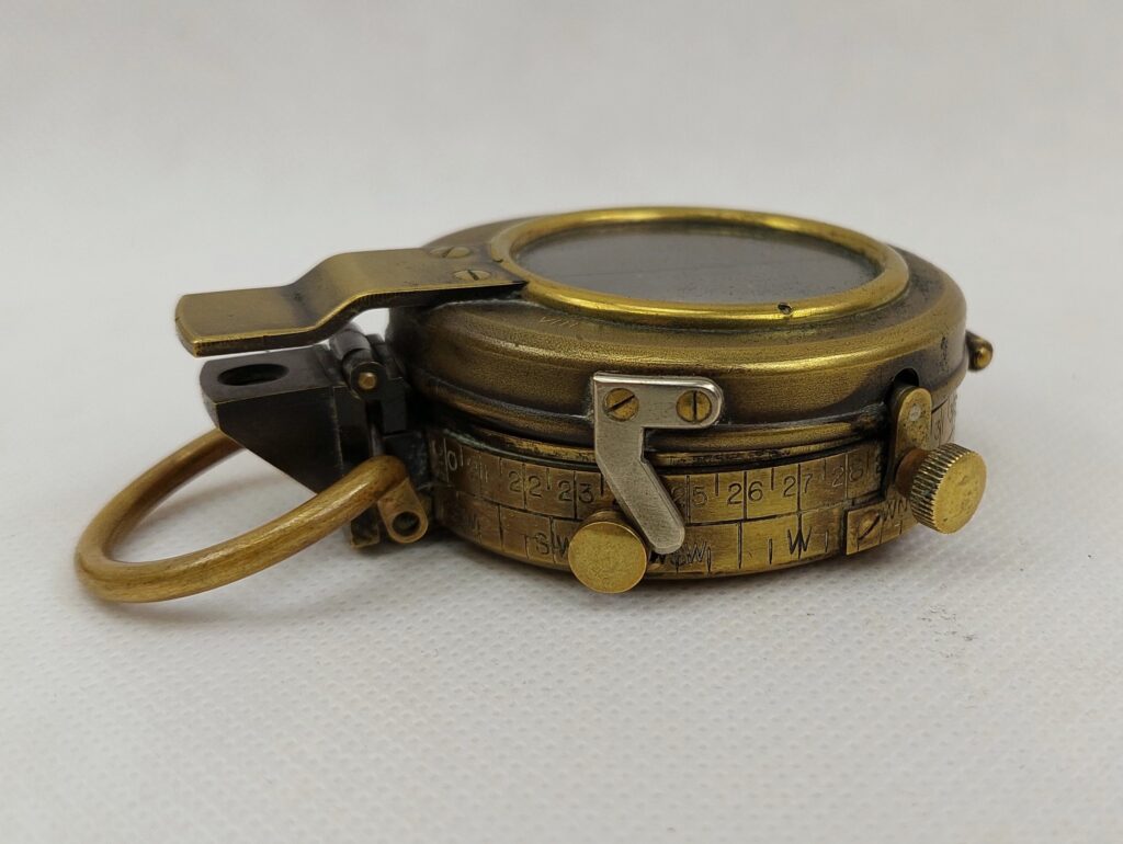Cased 1917 WW1 British Army Marching Compass - Sally Antiques