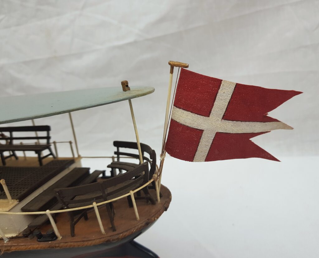 Scratch Built Model Of Paddle Steamer SS Hjejlen - Sally Antiques