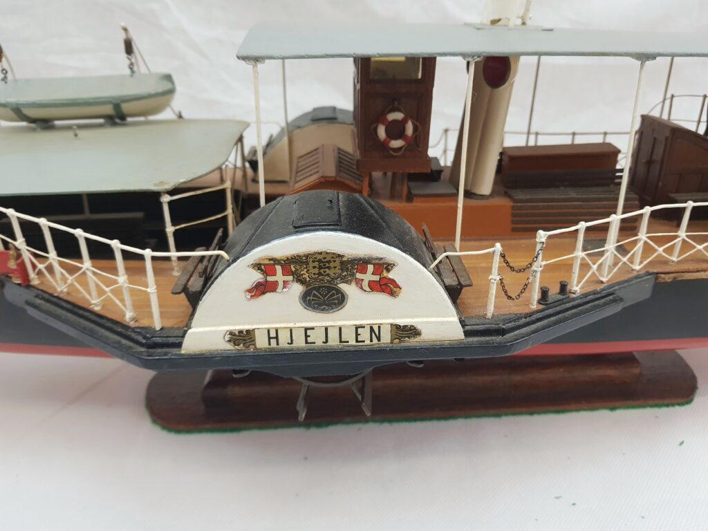Scratch Built Model Of Paddle Steamer SS Hjejlen - Sally Antiques