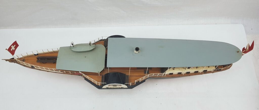 Scratch Built Model Of Paddle Steamer SS Hjejlen - Sally Antiques