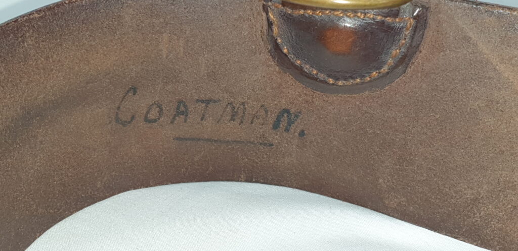 WW1 Era British Army Officer Cross Belt Named - Sally Antiques