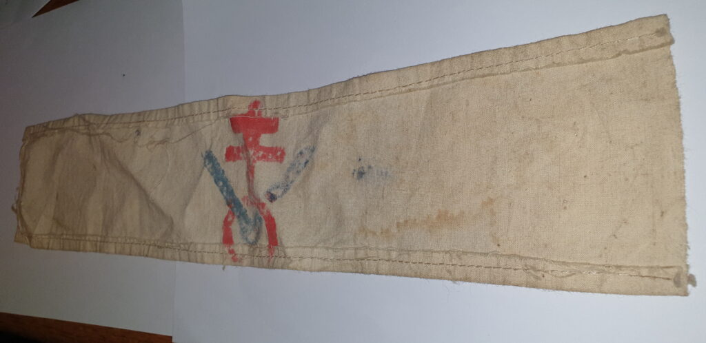WW2 French Resistance - Free French Original Arm Band - Sally Antiques