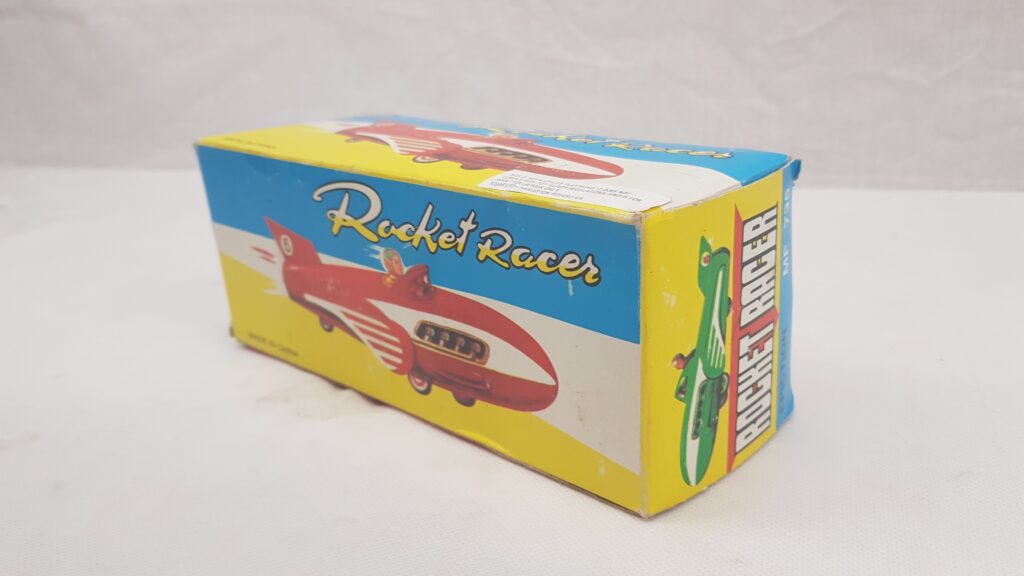 Boxed Vintage Chinese Tinplate Rocket Racer MF 735 - Sally Antiques