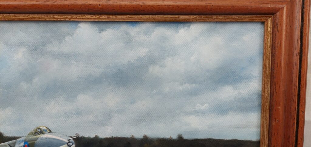 Framed Acrylic on Canvas Painting of Avro Vulcan XM655 by Jon Westwood ...