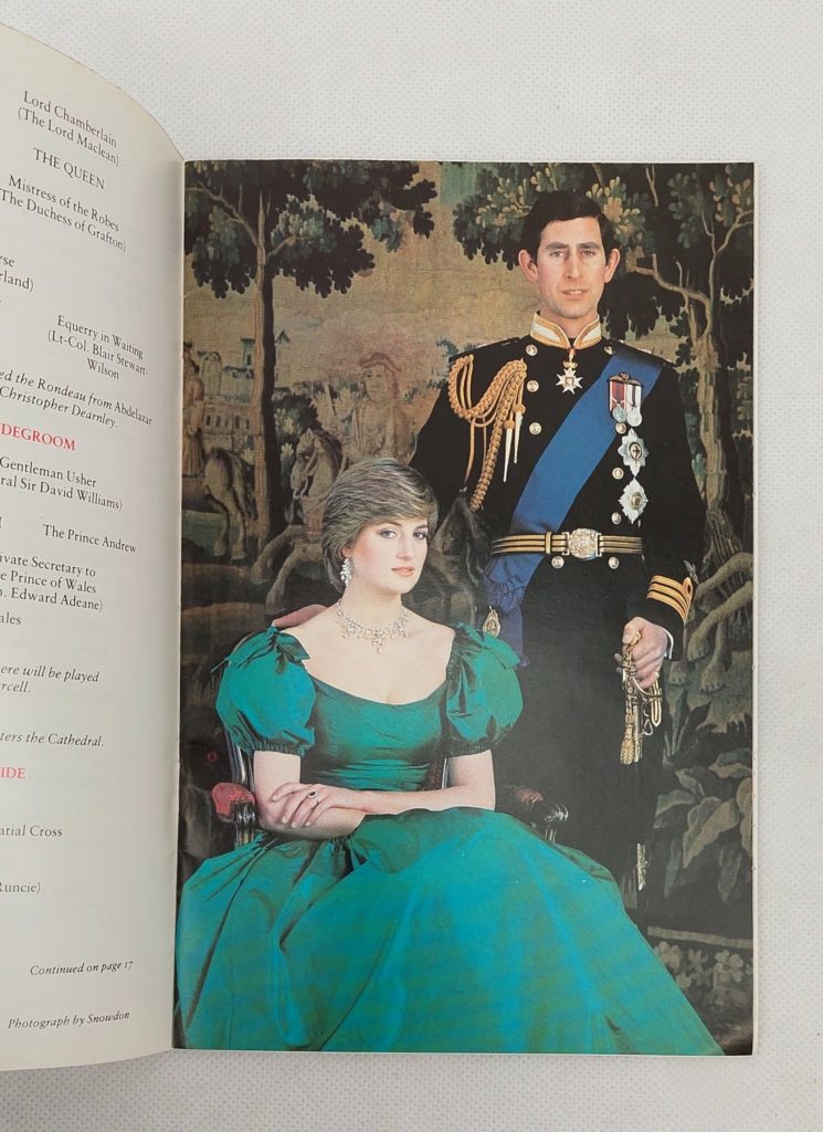 Royal Wedding Prince Charles And Lady Diana Official Programme - Sally ...