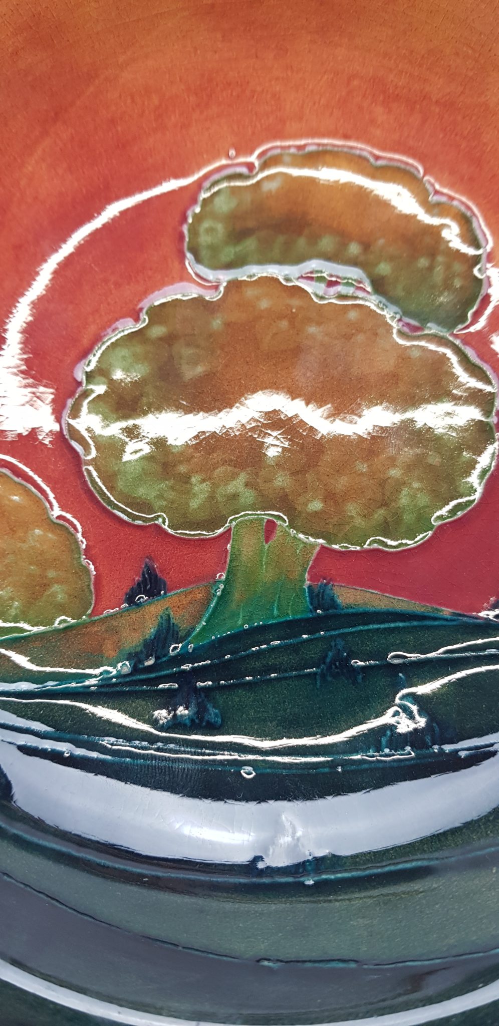 1920s Moorcroft Eventide Plate - Sally Antiques