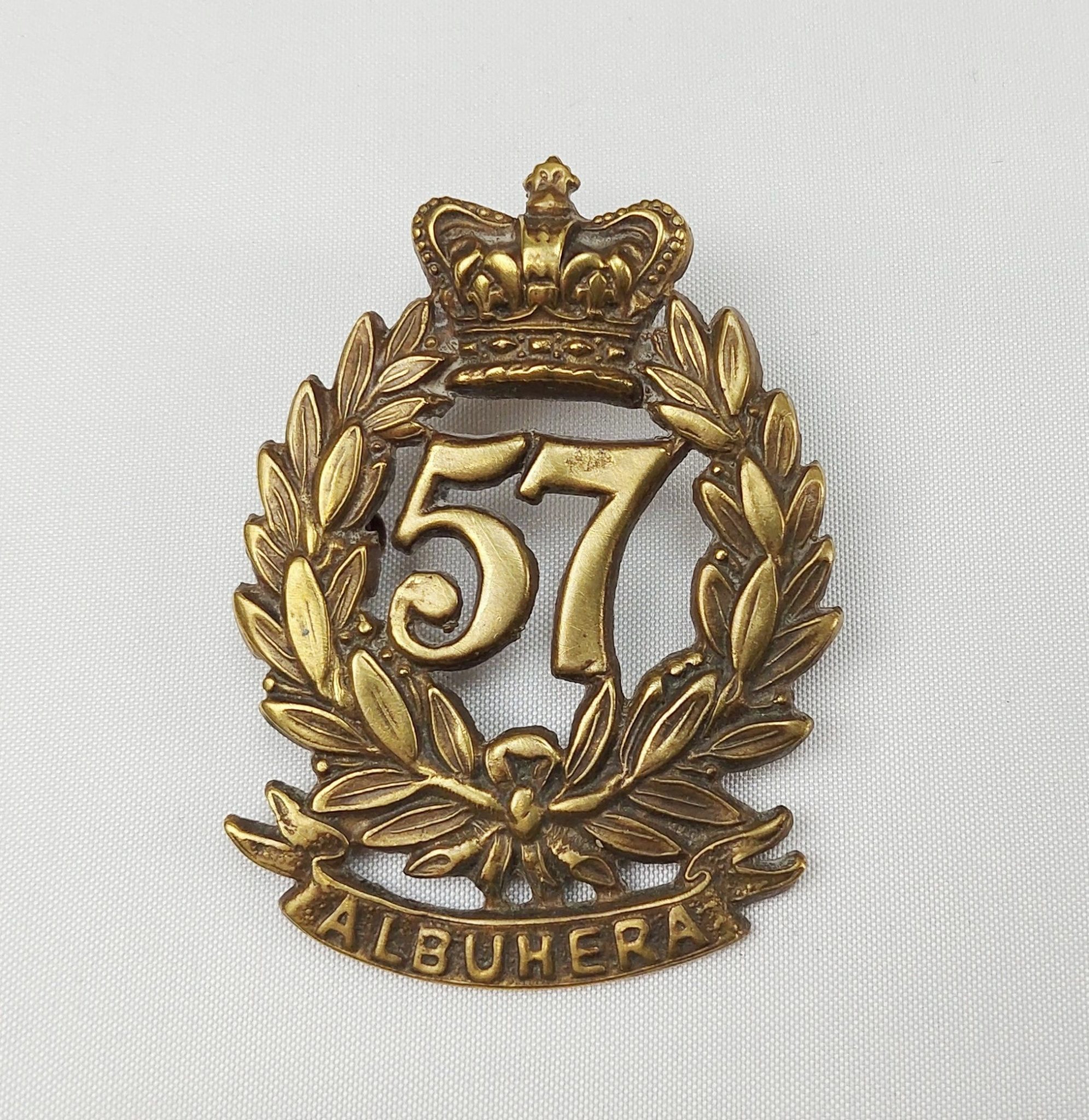 Victorian 57th Regiment West Middlesex Glengarry Badge - Sally Antiques