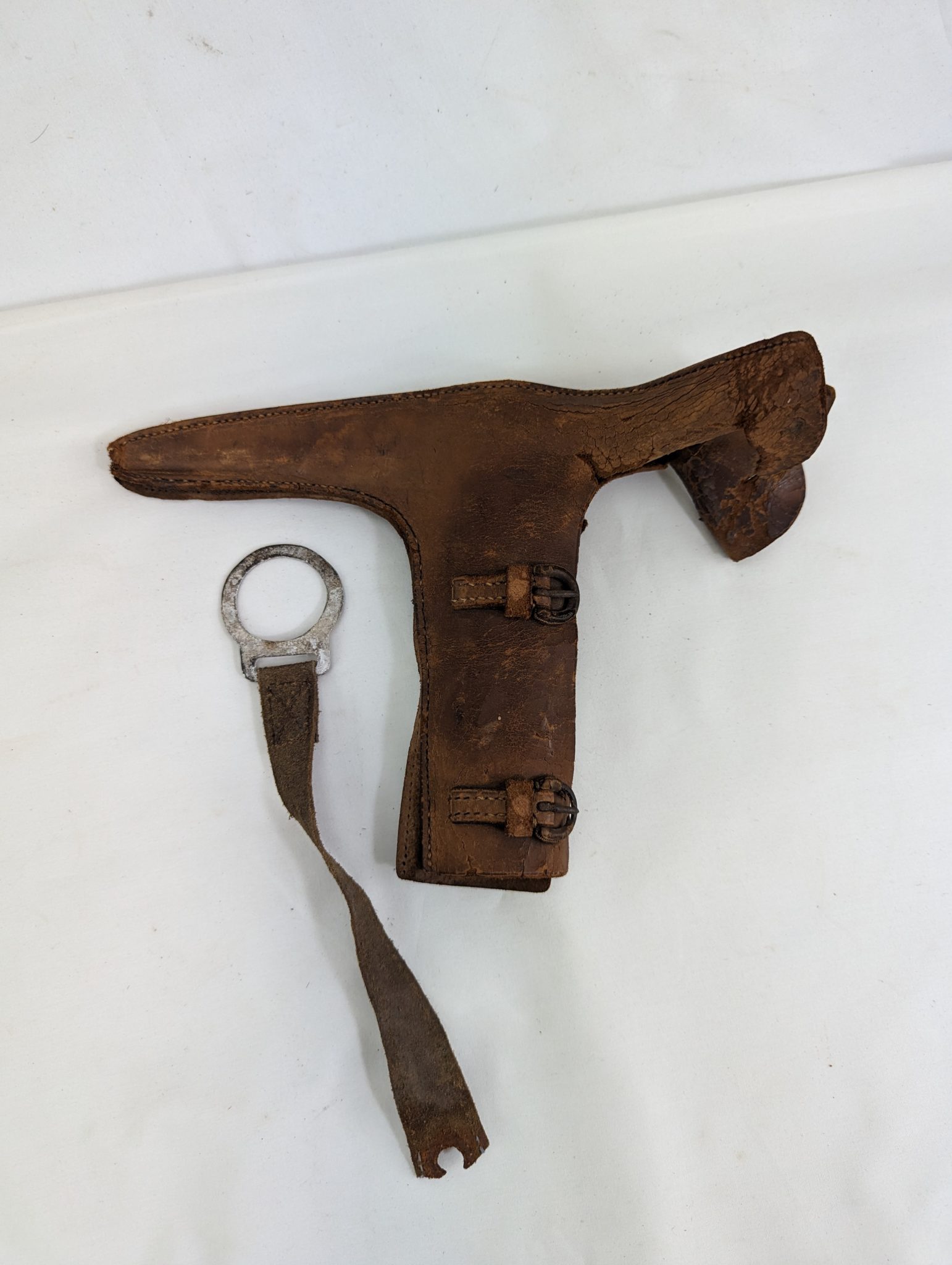 Victorian Ice Pick and Leather Cover - Sally Antiques