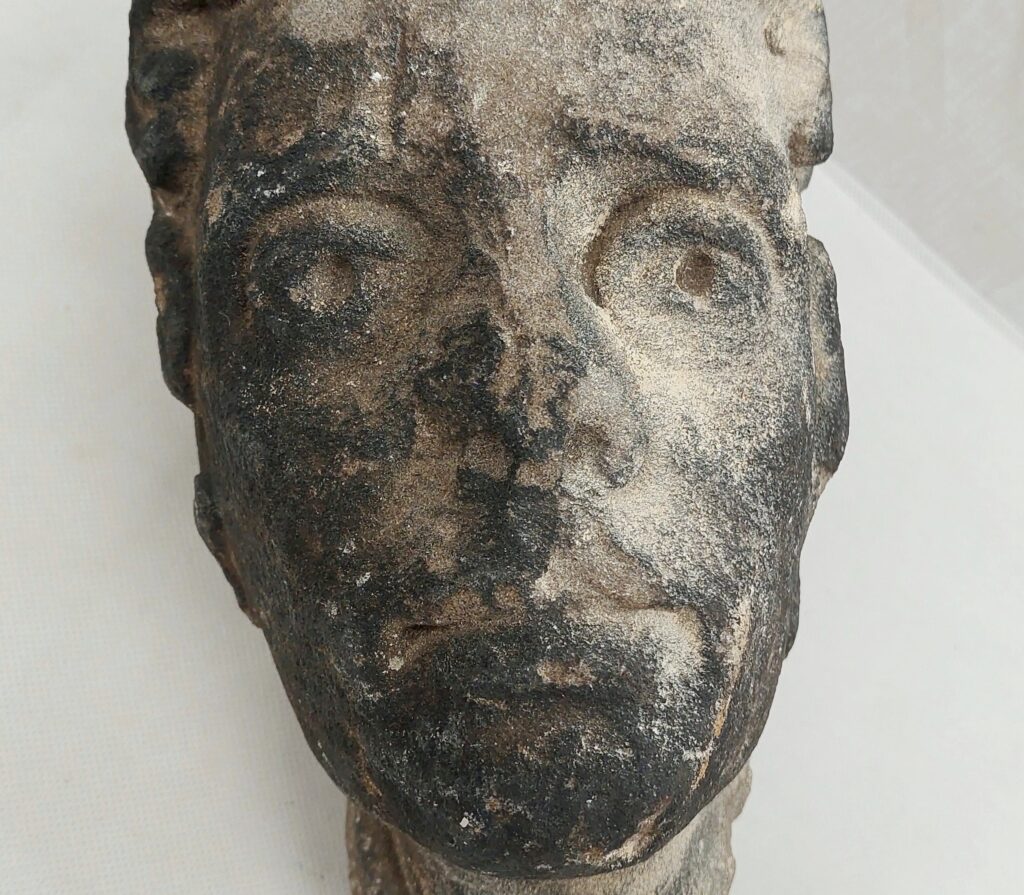 Roman Stone Head 1st Century BC - 1st C AD Carving - Sally Antiques