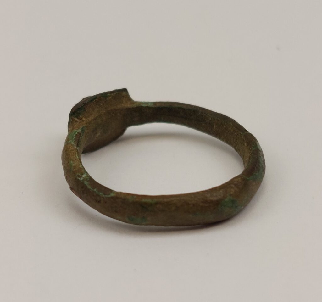 c1147 AD Bronze Crusader Ring - Sally Antiques