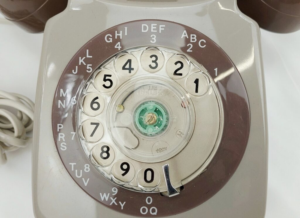 2 Tone Grey GPO Telephone - Sally Antiques