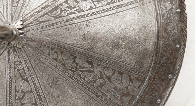 Italian Etched Late 16th Century Shield - Sally Antiques