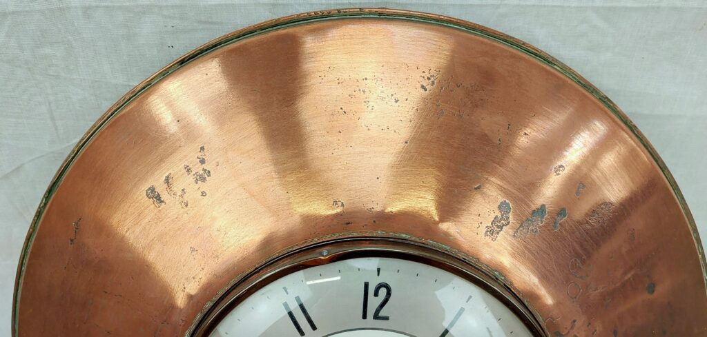 Vintage Copper Surround Metamec Wall Clock - Sally Antiques
