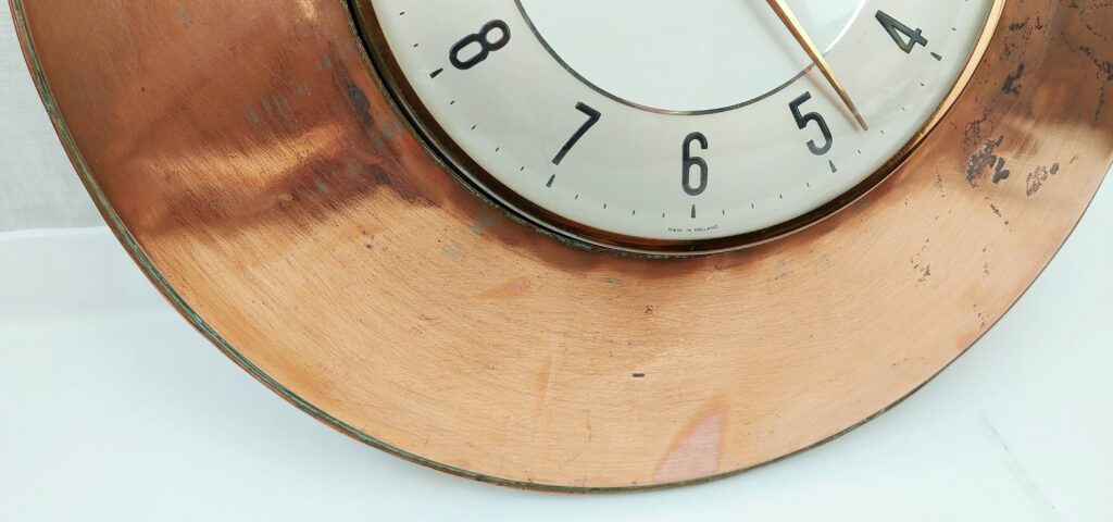 Vintage Copper Surround Metamec Wall Clock - Sally Antiques