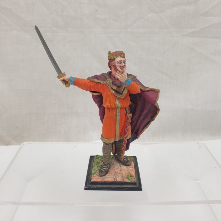 Series 77 Miniatures Painted Metal Figure Of King Arthur - Sally Antiques