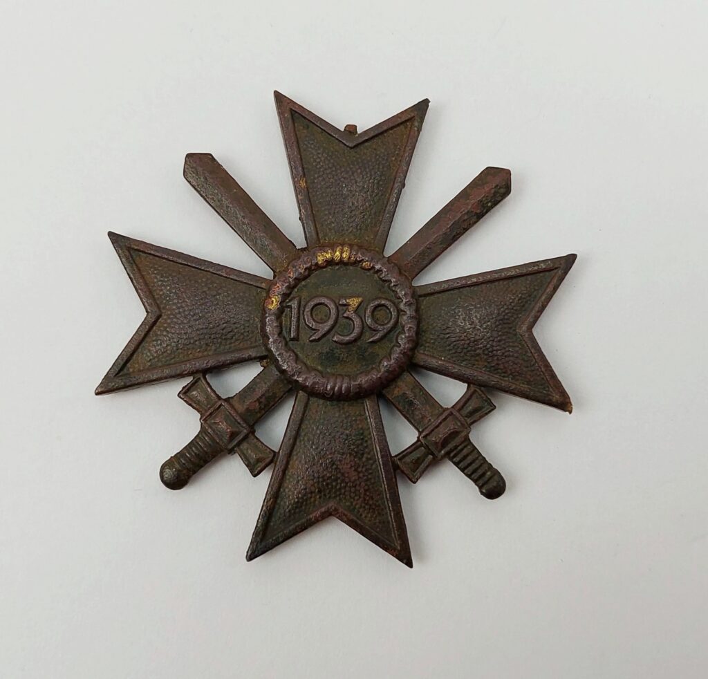 WW2 German Merit Cross With Swords Medal - Sally Antiques