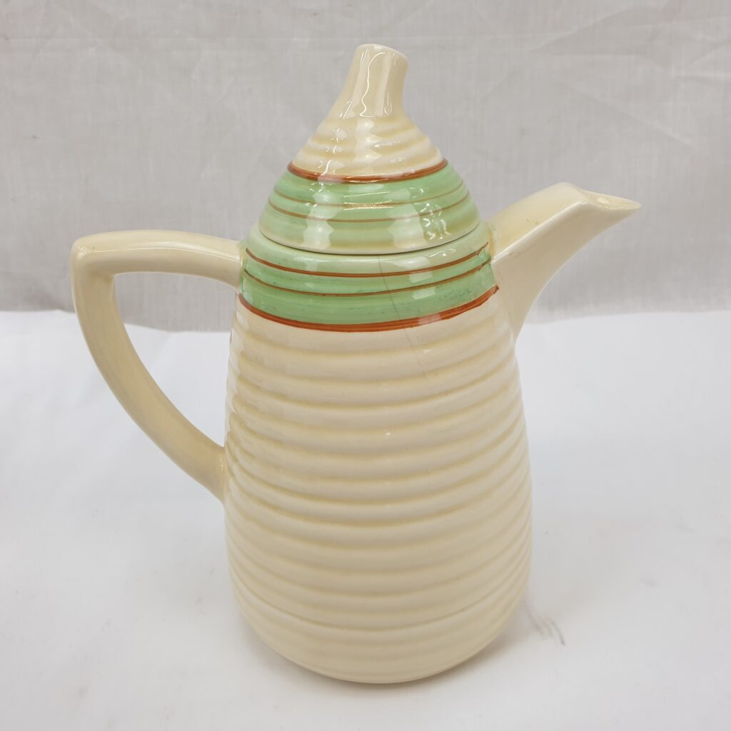 Clairce Cliff Lynton Shape Honeydew Pattern Coffee Set For 6 - Sally ...