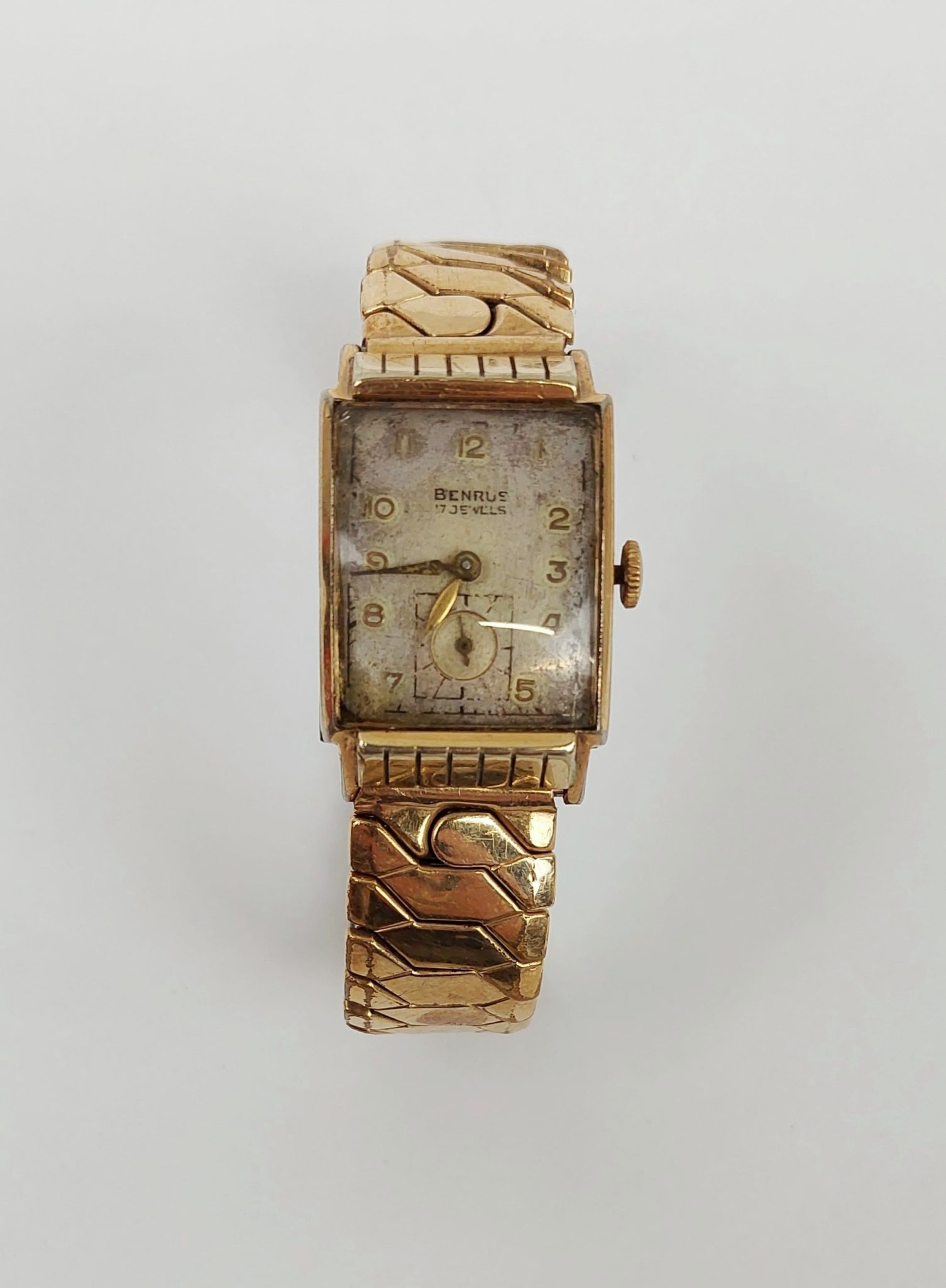 Gold Plated Benrus Watch Presented to RAF Officer Johnny Johnson 1943 ...