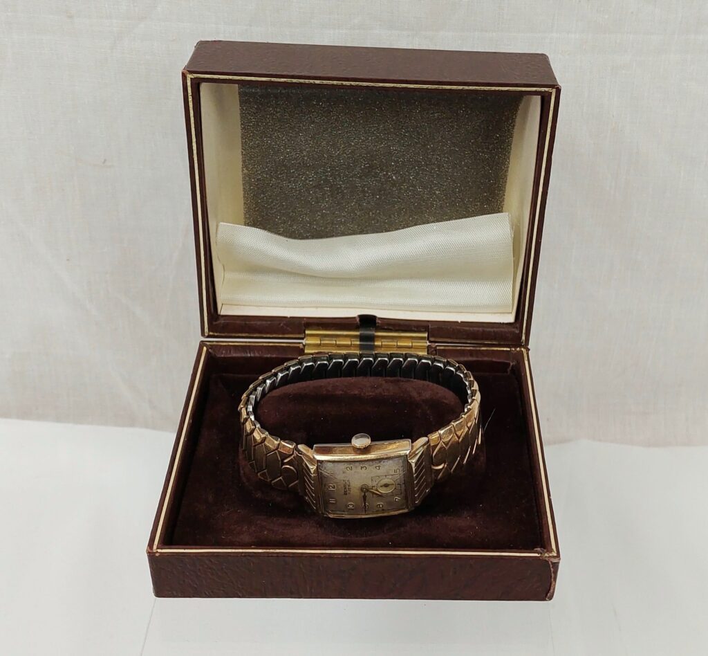 Gold Plated Benrus Watch Presented to RAF Officer Johnny Johnson 1943 ...