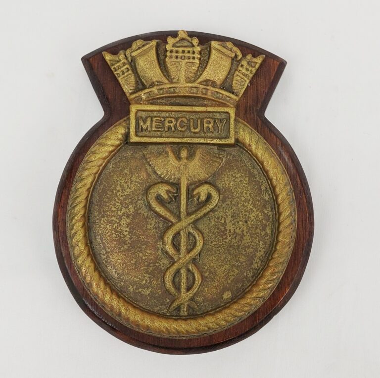 HMS Mercury 1941 Shore Establishment Bronze Badge - Sally Antiques