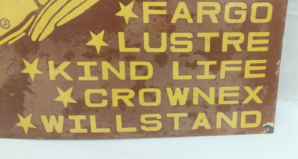 Favourite Watch Co. Vintage Enamel Advertising Sign - Sally Antiques
