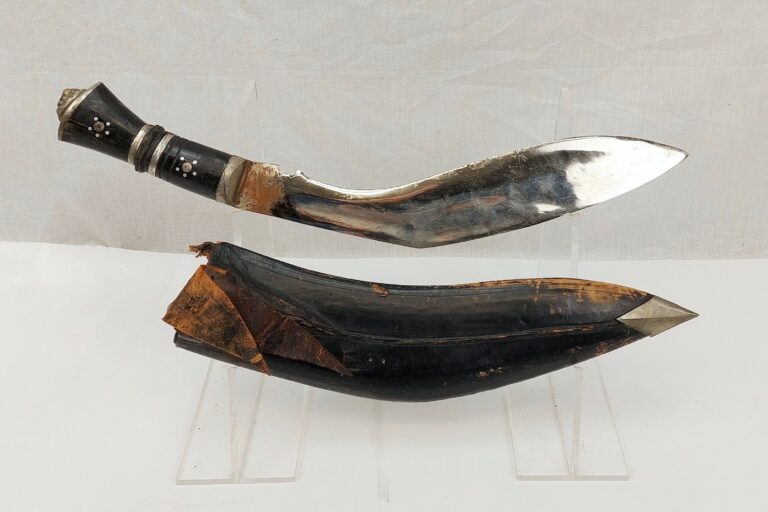 Nepalese Kukri With 1 Accessory Knife - Sally Antiques