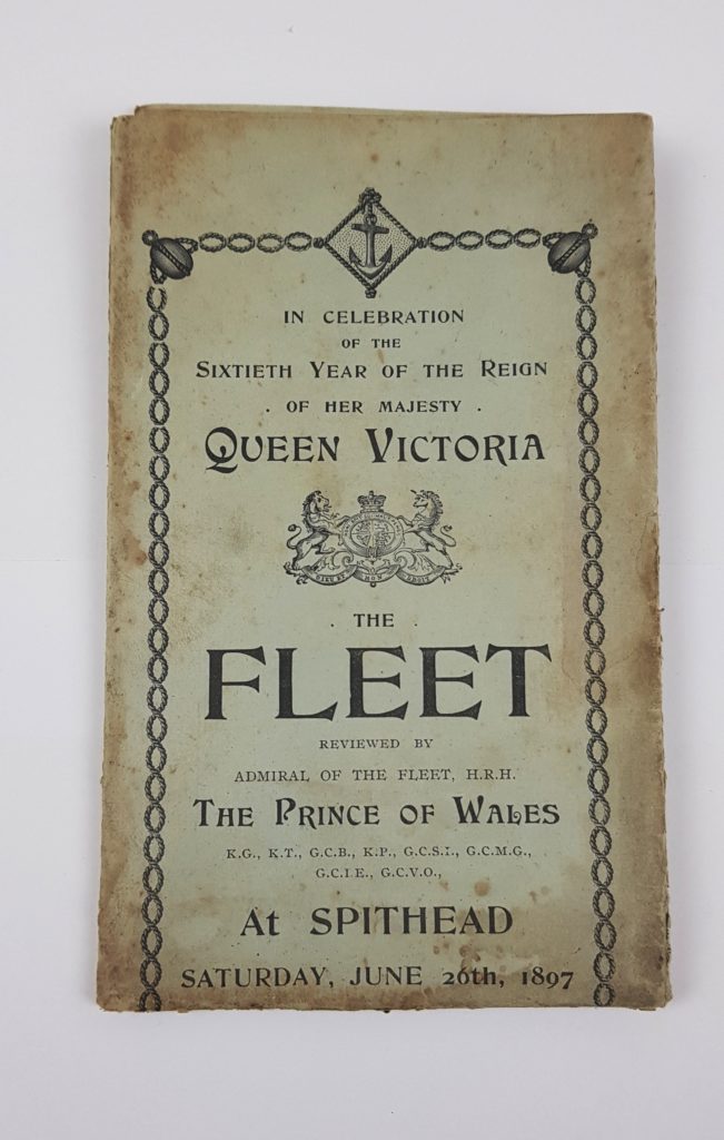 Rare Queen Victoria 1897 Spithead Naval Review Leaflet - Sally Antiques