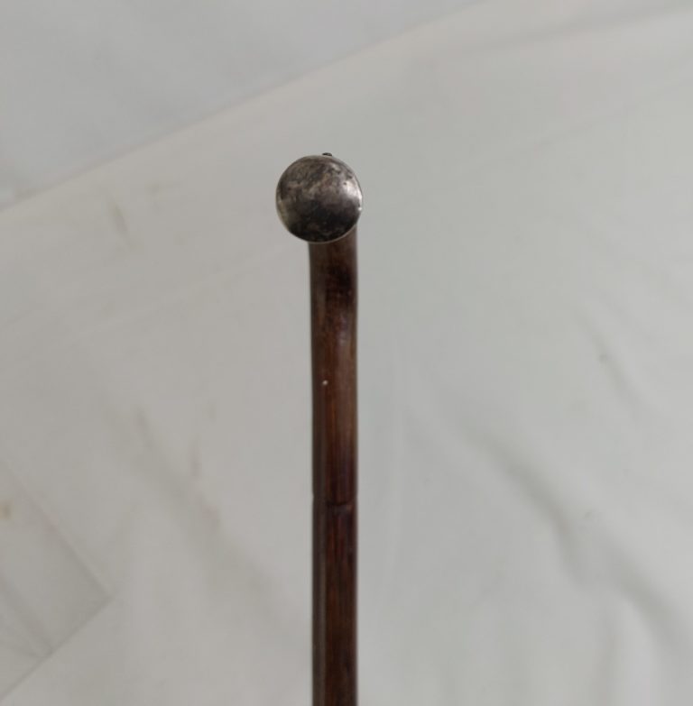 Elegant Ladies Bamboo and Silver Tipped Walking Stick - Sally Antiques