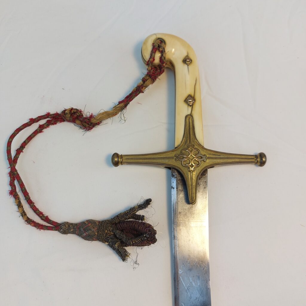 A IXth Lancer's Officers 1822 Pattern Mameluke Sword and Scabbard by ...