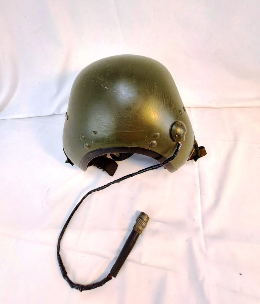 British Army AFV Tank Helmet by Amplivox - Sally Antiques