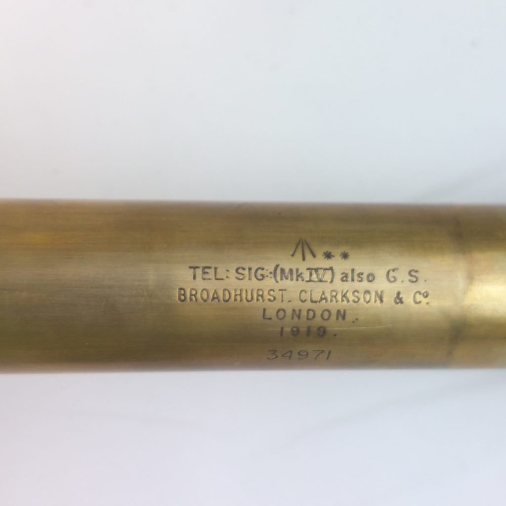 Broadhurst Clarkson 1918 34" Brass Military Sniper Telescope with ...