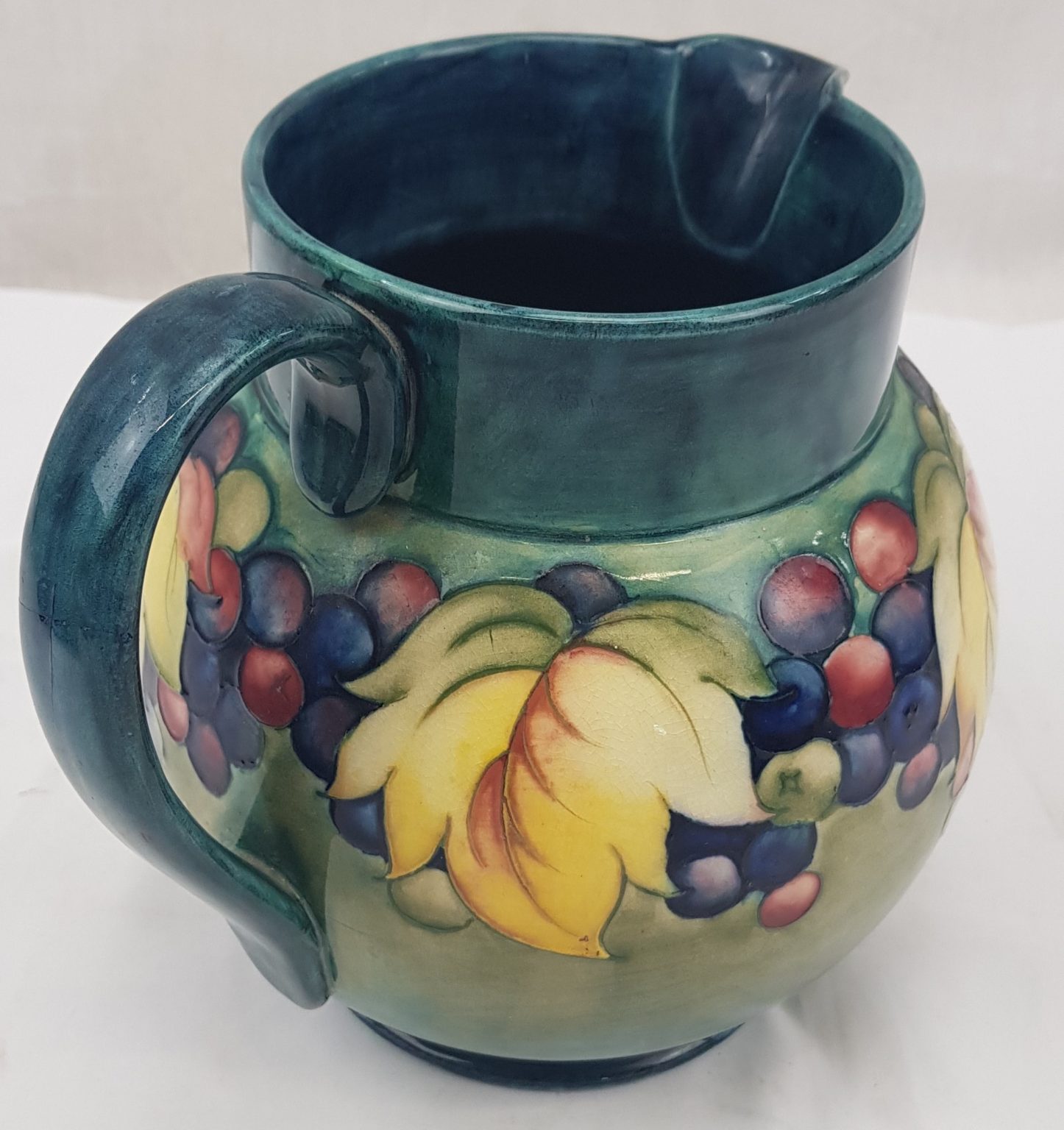 Large 1950s Moorcroft Leaf And Berries Pattern Jug With Queen Mary ...