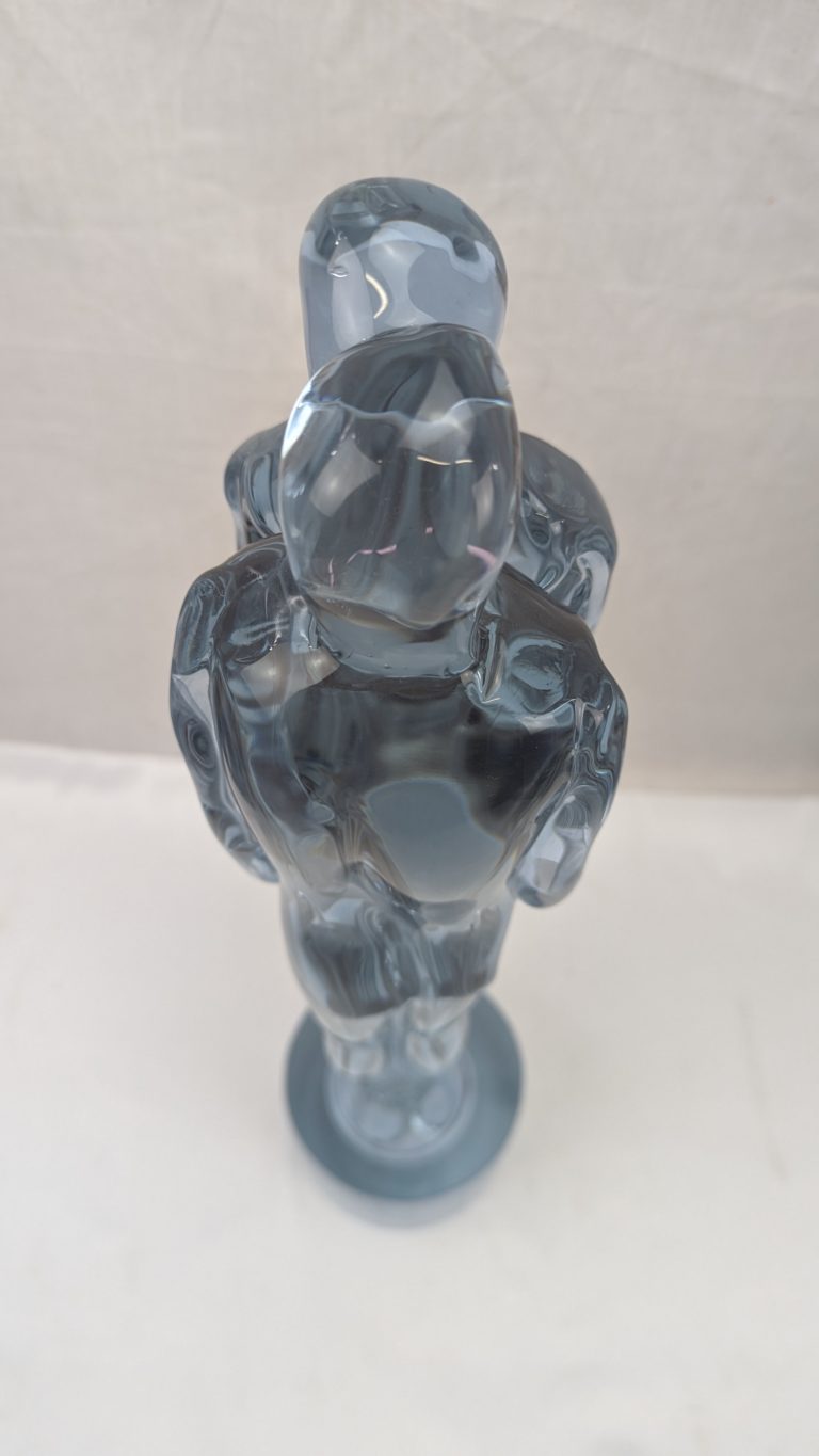 Large Murano Colour Changing Alexanderite Glass Lovers Sculpture ...