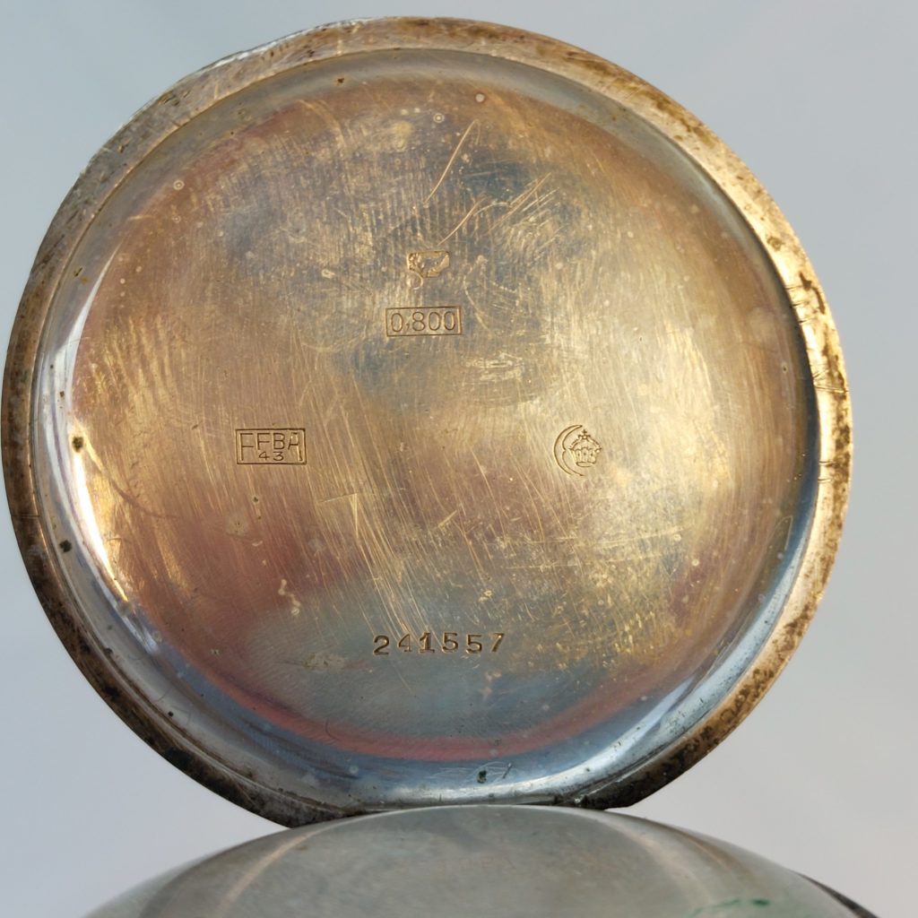 Nazi, Silver Kriegsmarine (German Navy) chronograph pocket watch by ...