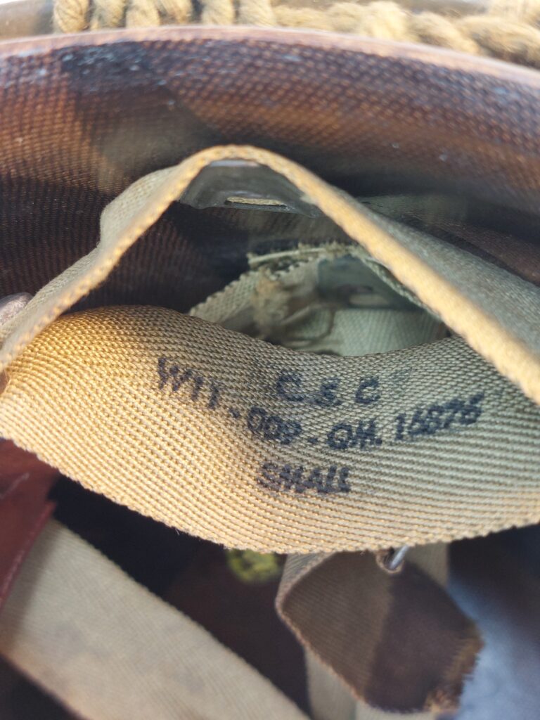 RARE WW2 c1942 M2 Airborne Helmet with early CAPAC M1 Liner - Sally ...