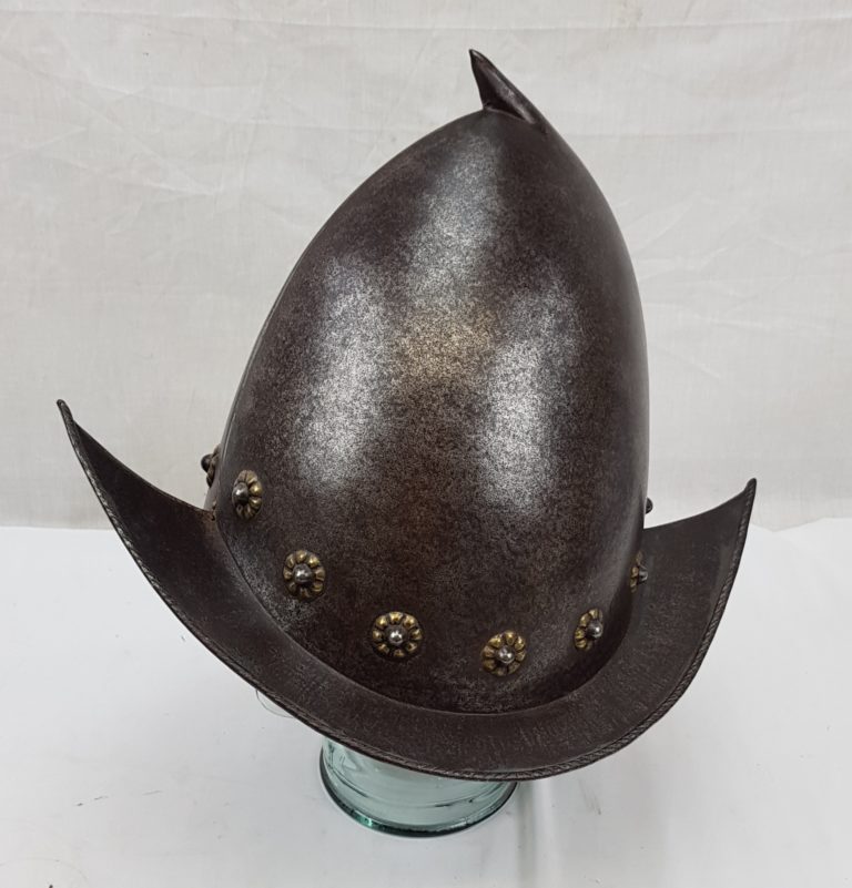 Steel 19th Century Copy Of Circa 1580 Spanish Morion Helmet - Sally ...