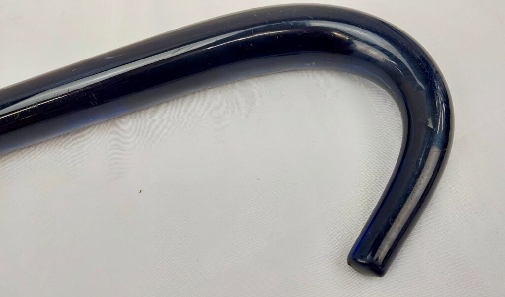 Victorian Cobalt Blue Walking Cane - Sally Antiques
