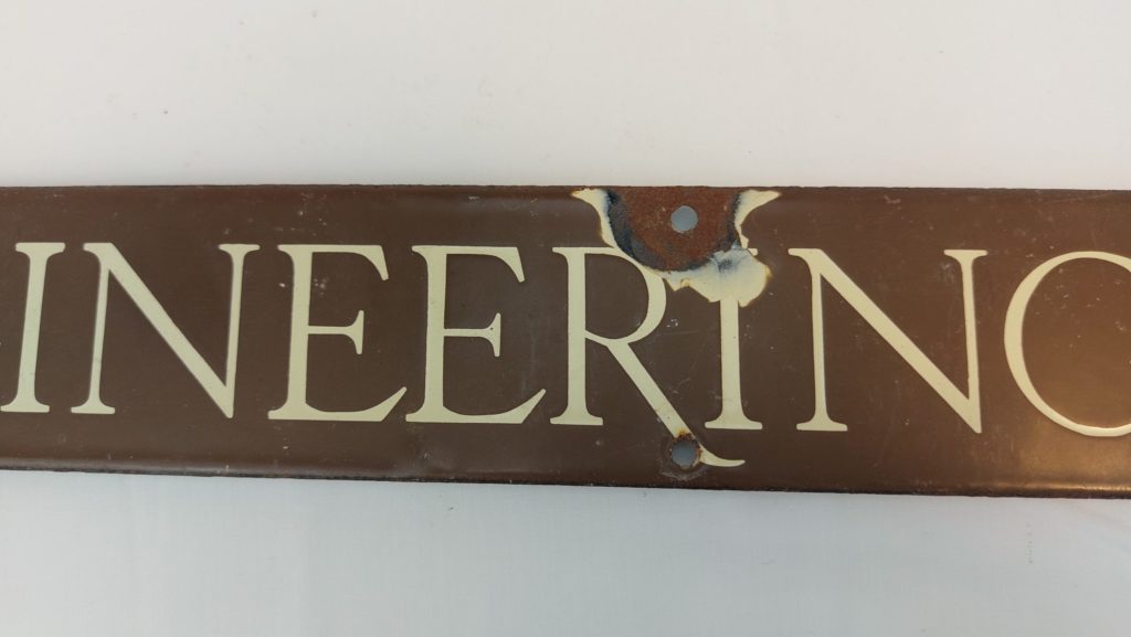 Vintage Post Office Sign - "Engineering Staff" - Sally Antiques