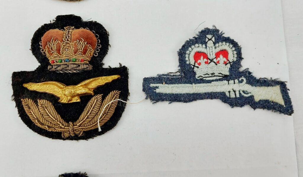 Assortment of WW2 Era British RAF Badges and Insignia - Sally Antiques