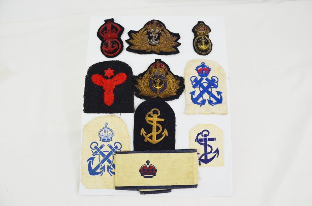 Various WW2 Era Royal Navy Petty Officer Badges and Insignia - Sally ...