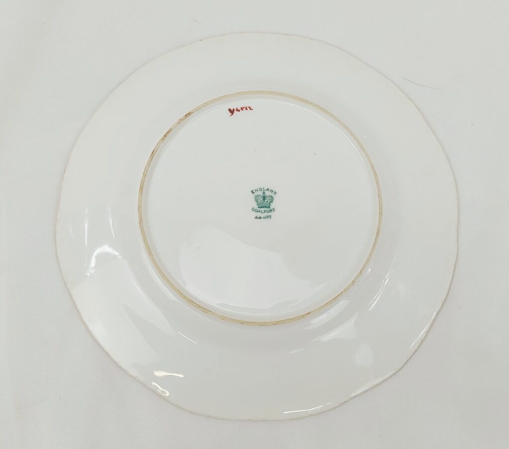c1910 Coalport Queensbury Pattern Trio - Sally Antiques