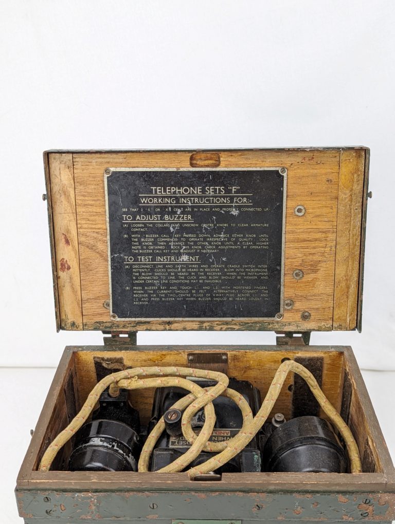 WW2 British Army Telephone Set F #3 - Sally Antiques