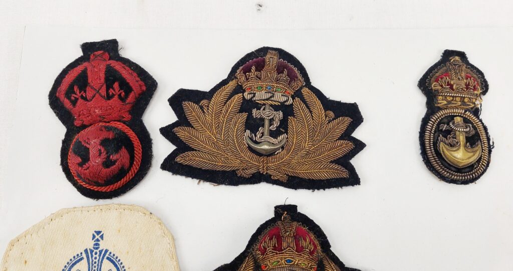Various WW2 Era Royal Navy Petty Officer Badges and Insignia - Sally ...
