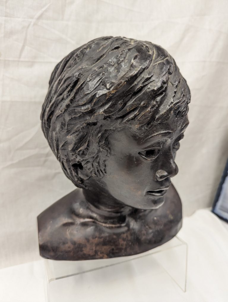Vintage Bronze Bust Of A Young Lady - Sally Antiques