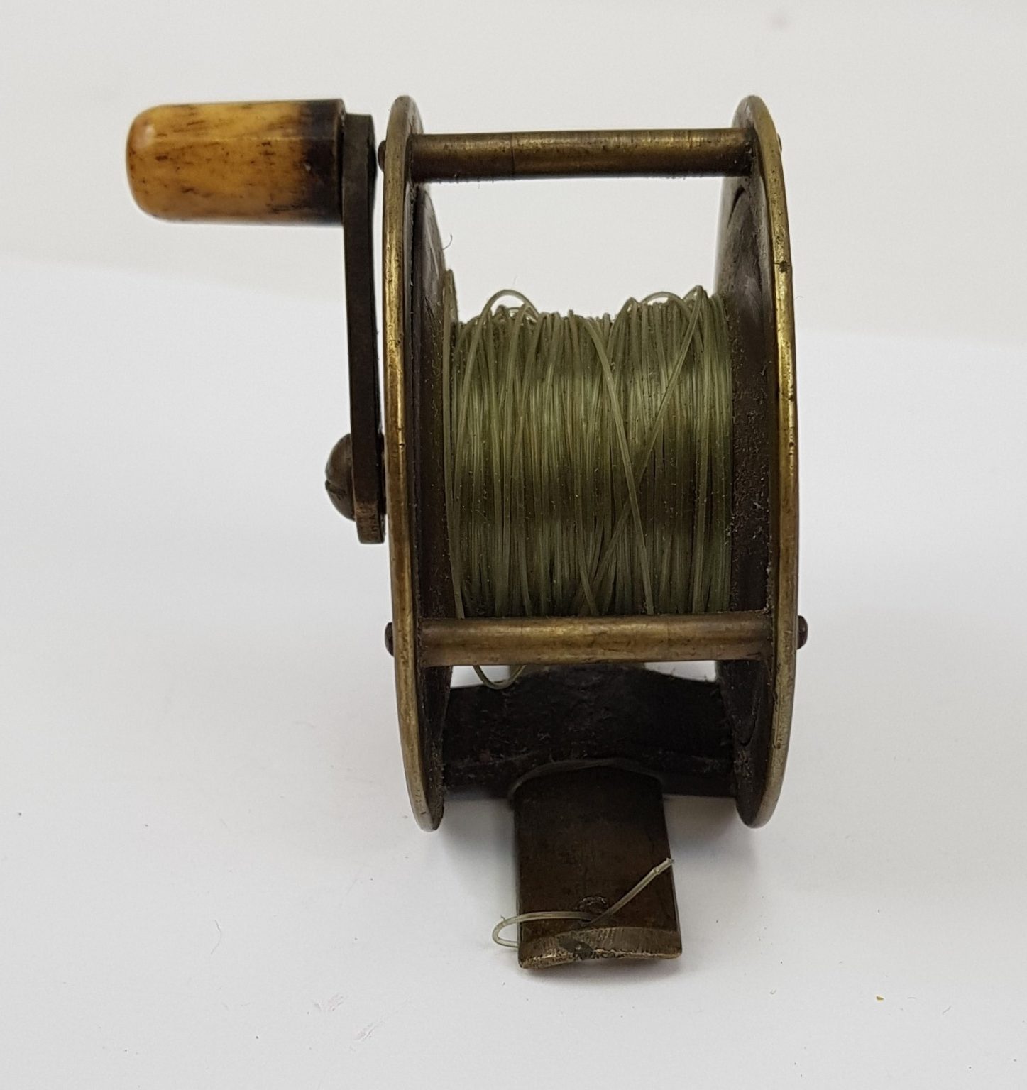 Early To Mid 19th Century Brass Drum Fishing Reel - Sally Antiques