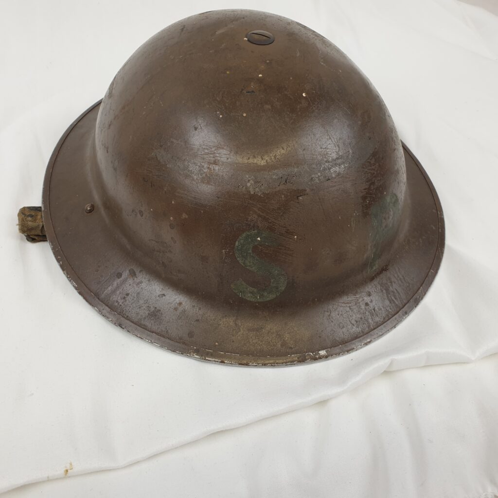 WW2 Era Civil Defence Brodie - SP (Stretcher Party London) - Sally Antiques