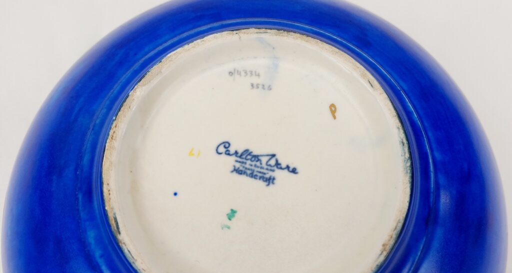 1928 Carlton Ware New Delphinium Pattern Bowl - Sally Antiques