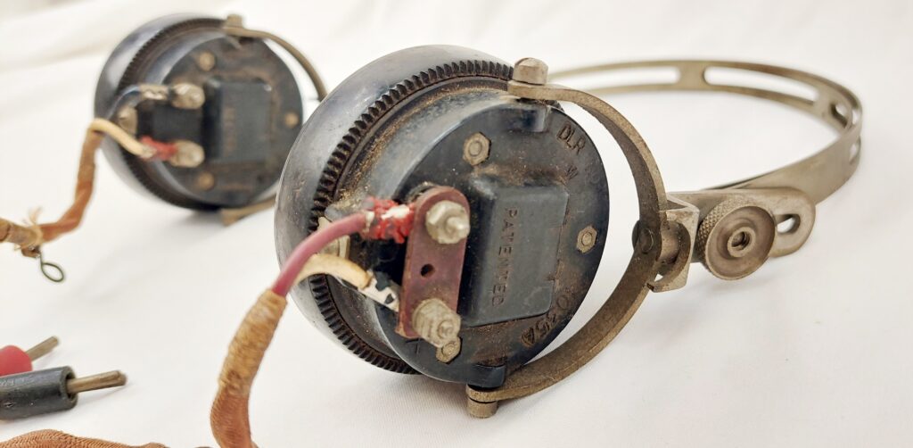 1940's British Military Headphones - Sally Antiques