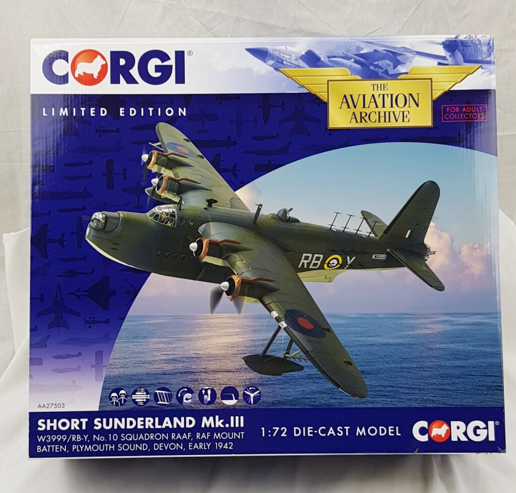 Limited Edition Corgi Die-Cast Model Short Sunderland MK III 1/72 ...